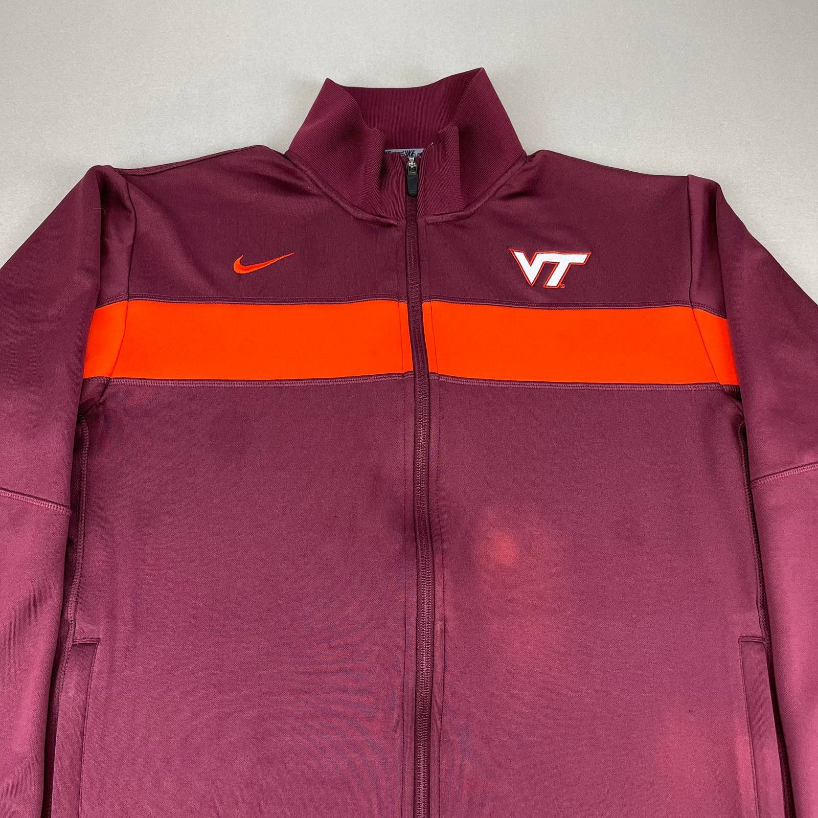 Nike Nike Dri-Fit Virginia Tech Windbreaker Track Jacket Maroon | Grailed