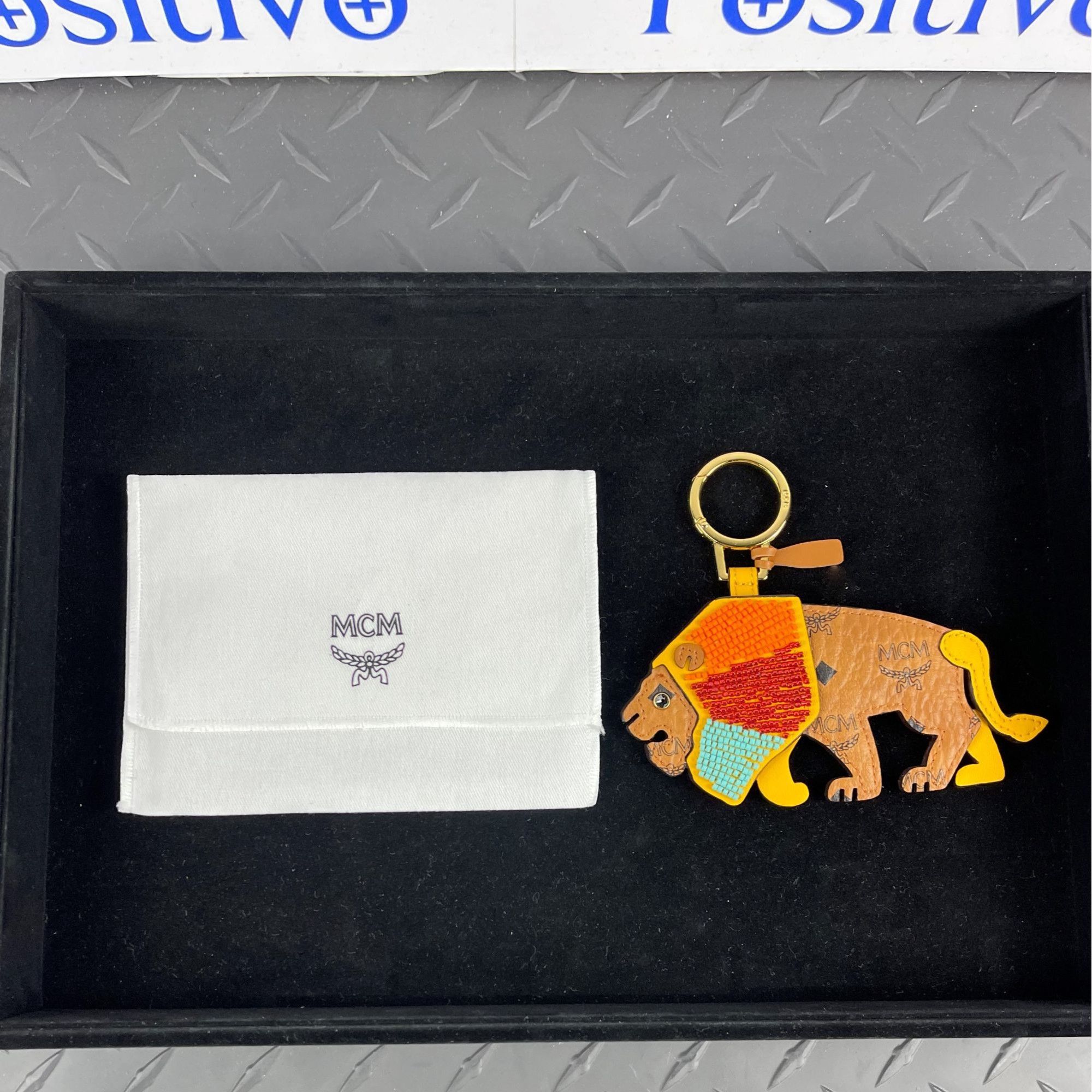 MCM MCM Zoo 2D Lion Leather Keychain | Grailed