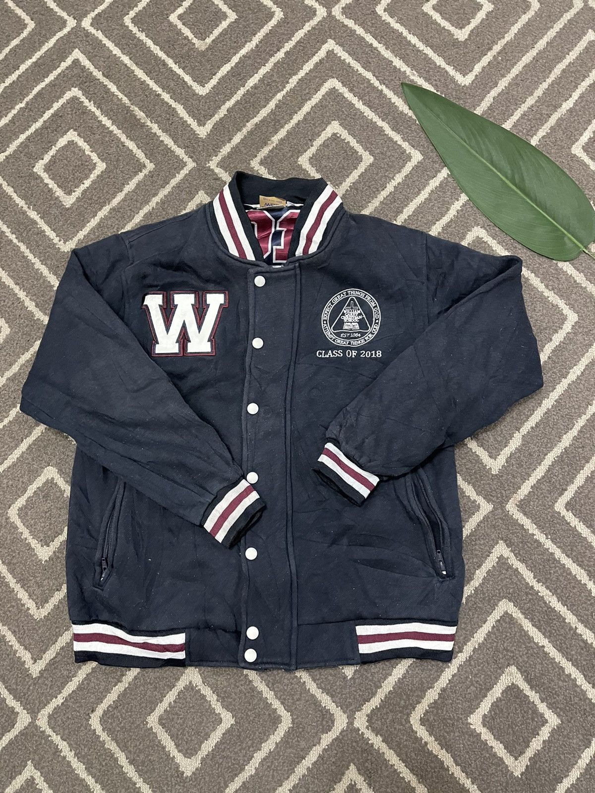 Exodus × Varsity Jacket Exodus embroidery varsity jacket | Grailed