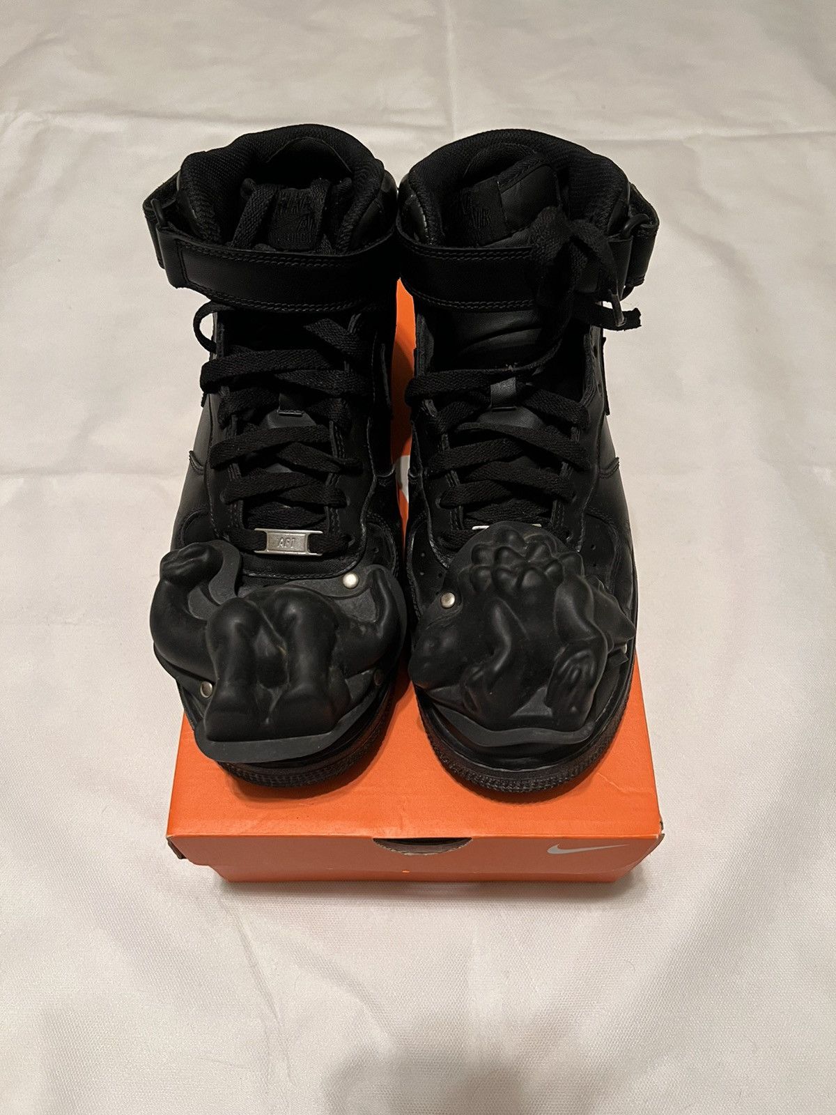 Comme des Garcons × Nike Air Force 1 Mid 07 Triple Black x CDG | Grailed