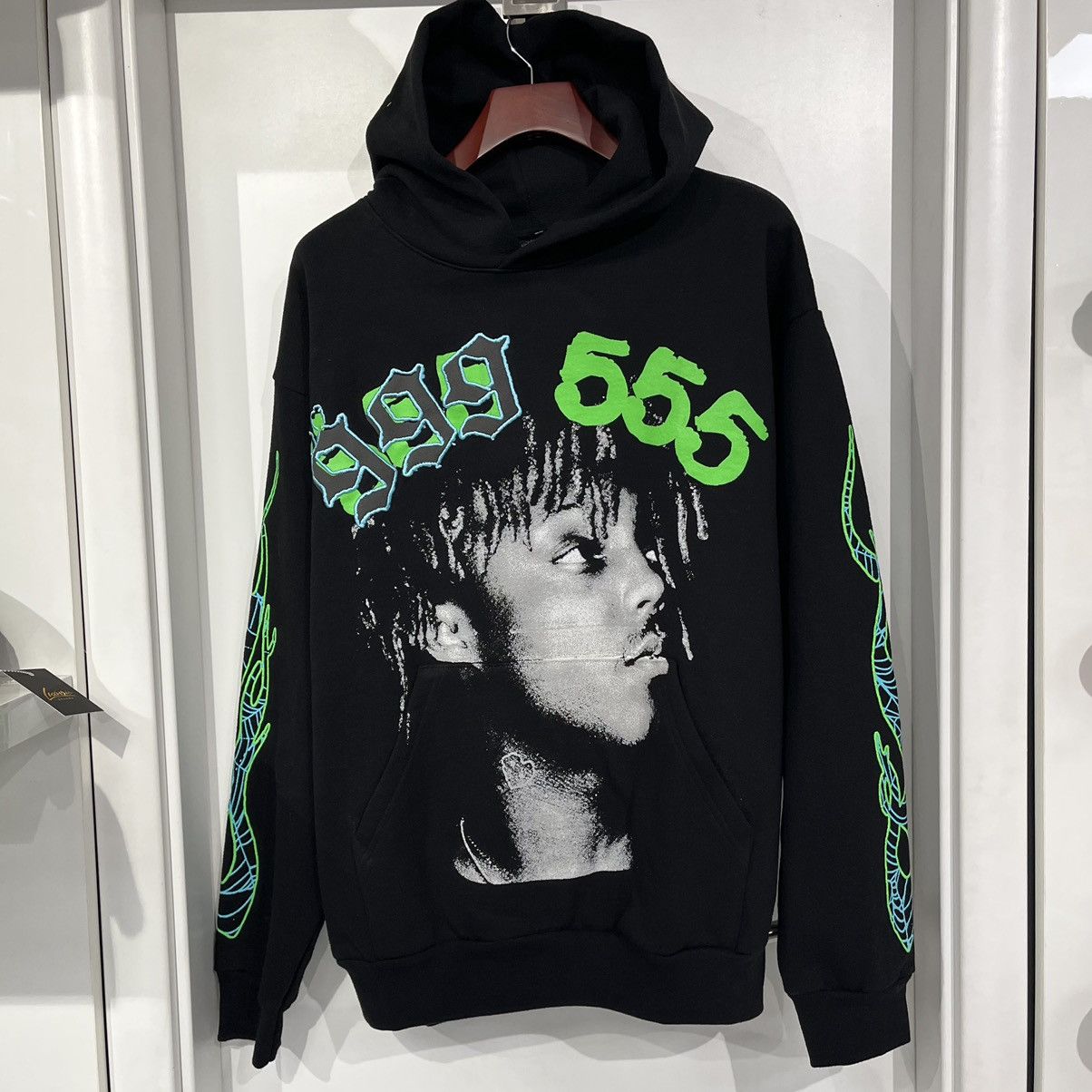 Sp5der Sp5der X Juice Wrld 999 Hoodie Black | Grailed