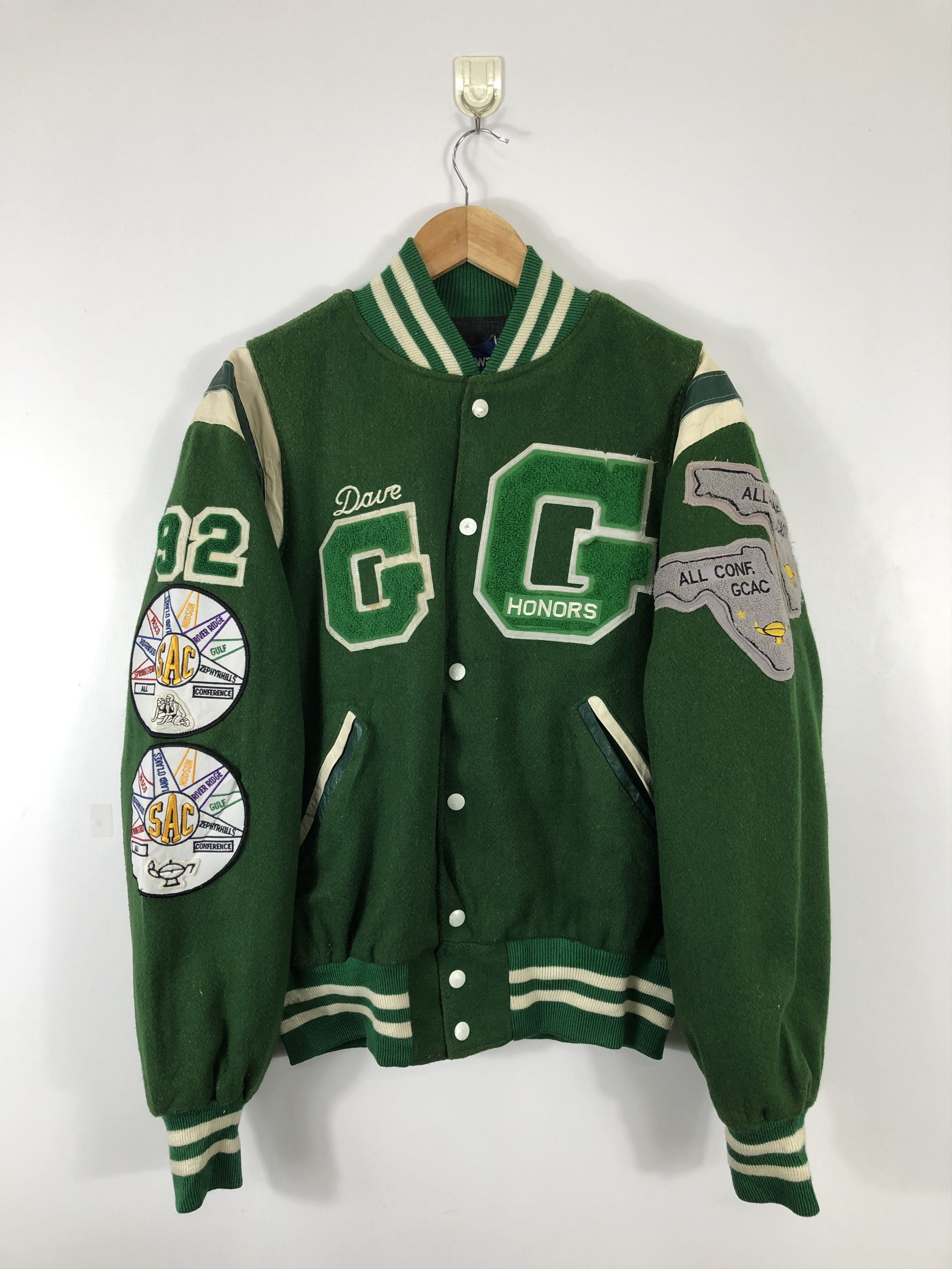 Holloway × Varsity Jacket × Vintage Vintage 80s Gulf High Buccaneers ...