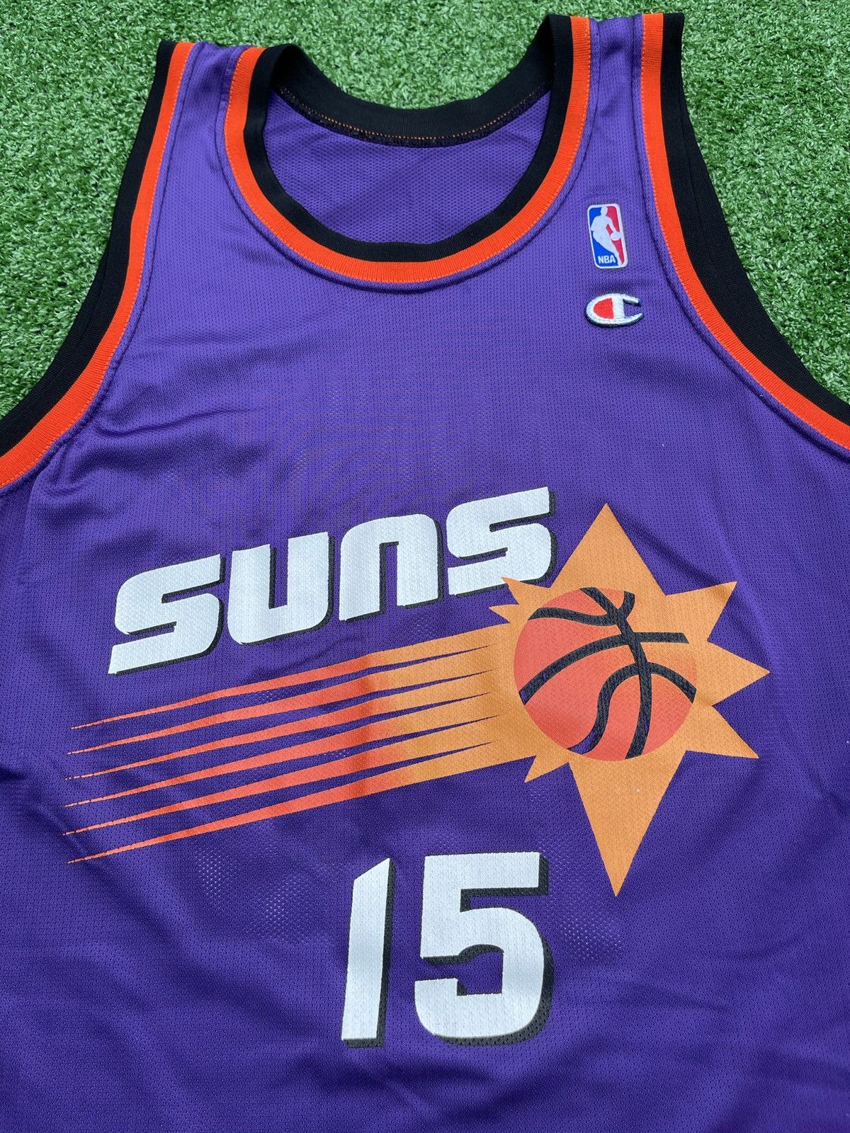 Champion 90s Vintage Phoenix Suns Manning Champion Purple Logo Jersey ...