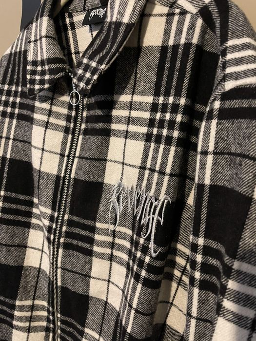 Revenge Revenge Zip Up Flannel | Grailed
