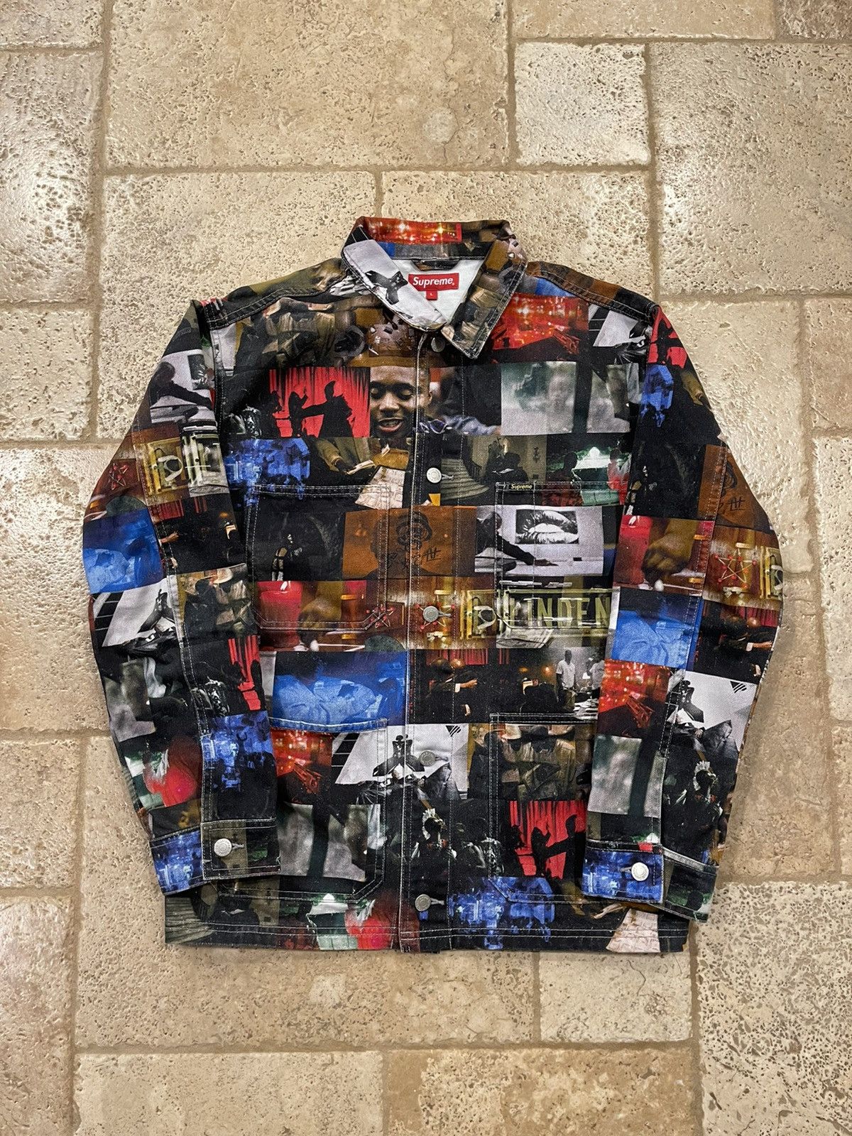 Supreme Supreme Nas x DMX Belly Collage Chore Denim Jacket | Grailed