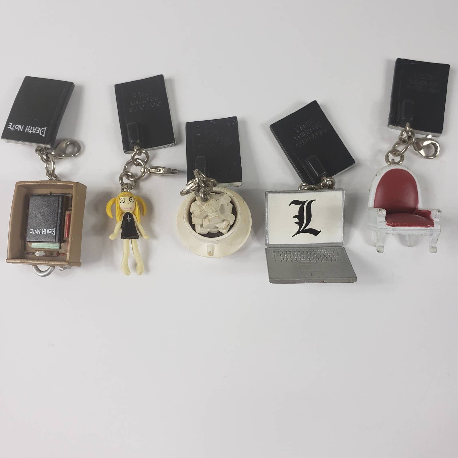 Vintage vintage death note anime manga keychains set x5 Rare | Grailed