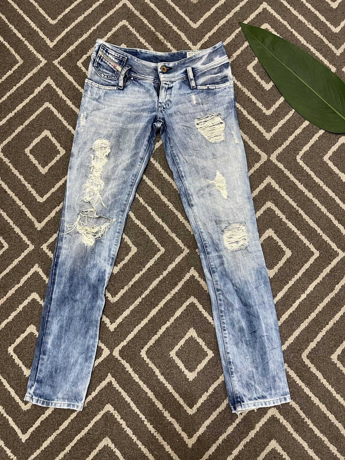 Diesel × Streetwear Diesel distress jeans | Grailed