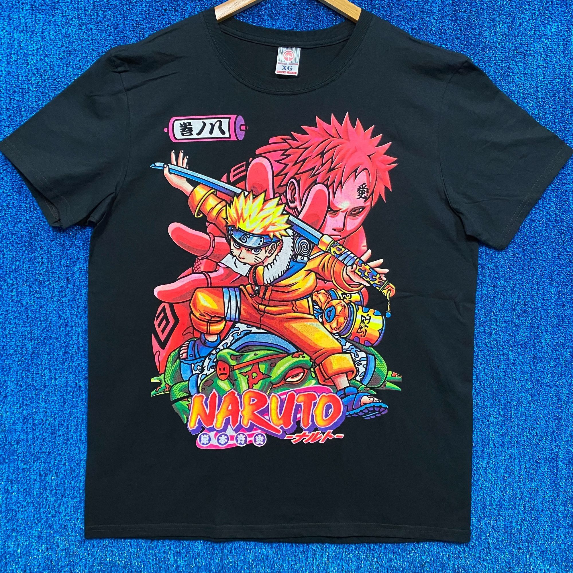 Very Rare Naruto & Gaara Neon Anime Dual Side XL | Grailed