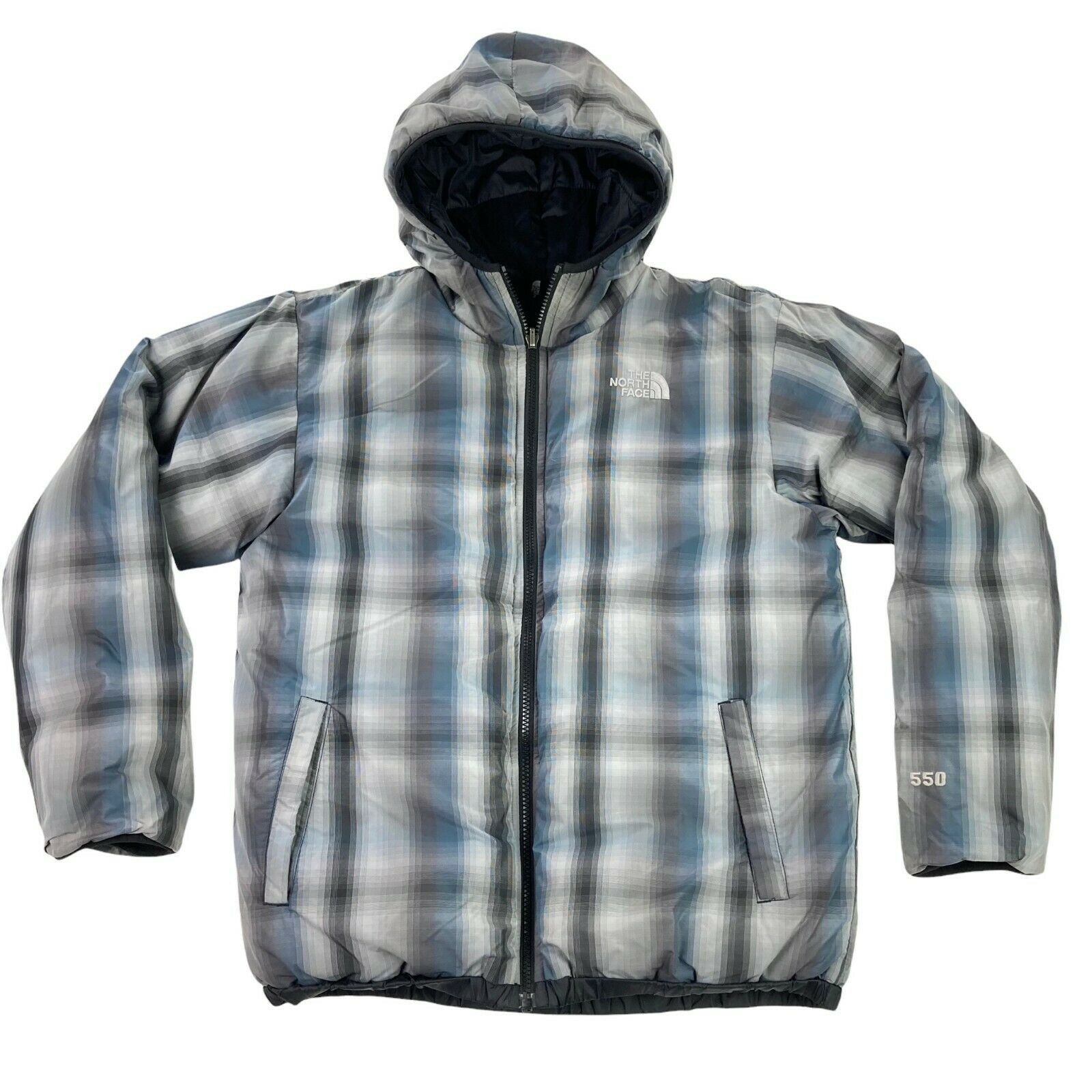 The North Face North Face Boy's 550 Down Reversible Hooded Puffer ...