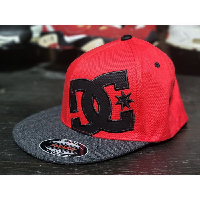 Dc DC Shoe FlexFit Skateboard SB Side Logo Fitted Hat | Grailed