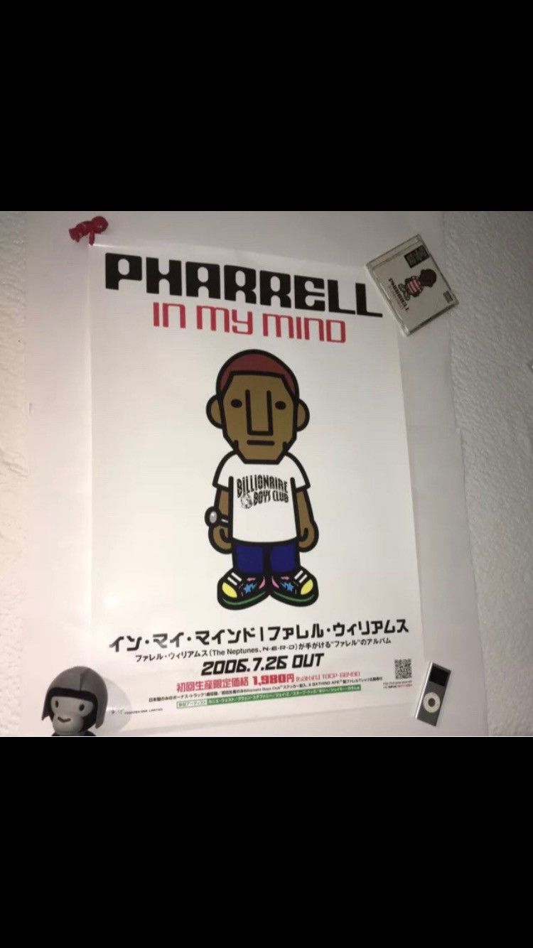 Bape 2006 Pharrell in my mind poster | Grailed
