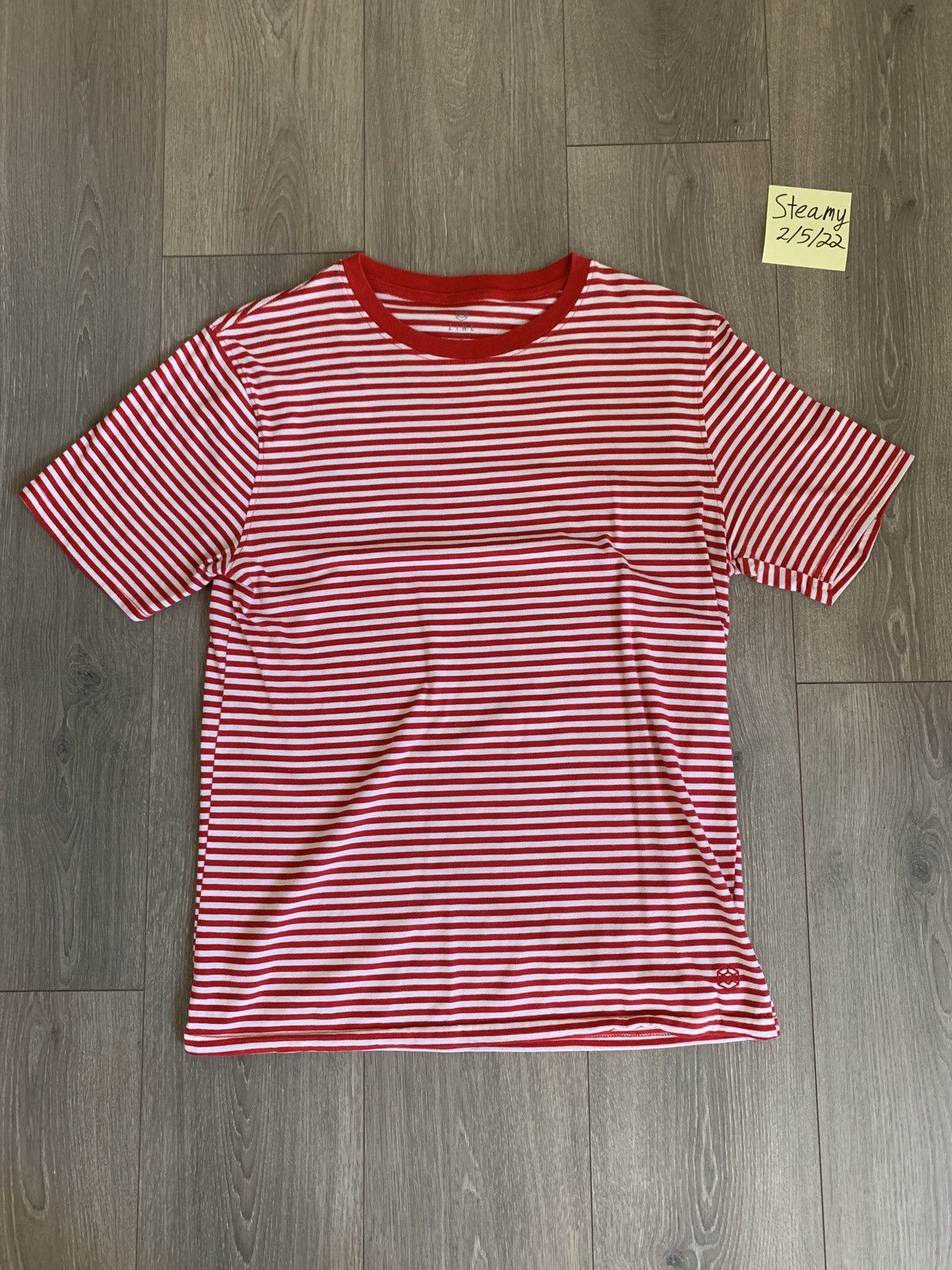 Zine red/white striped tee by ZINE | Grailed