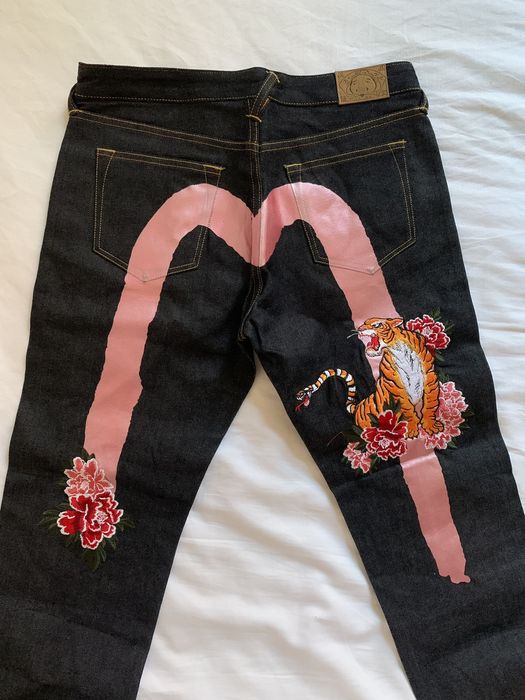Evisu Tiger & Flowers Evisu Denim | Grailed