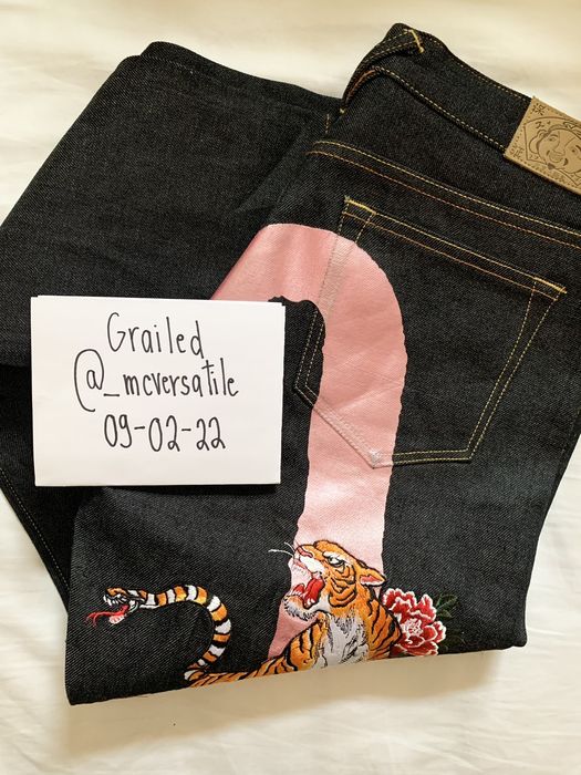 Evisu Tiger & Flowers Evisu Denim | Grailed