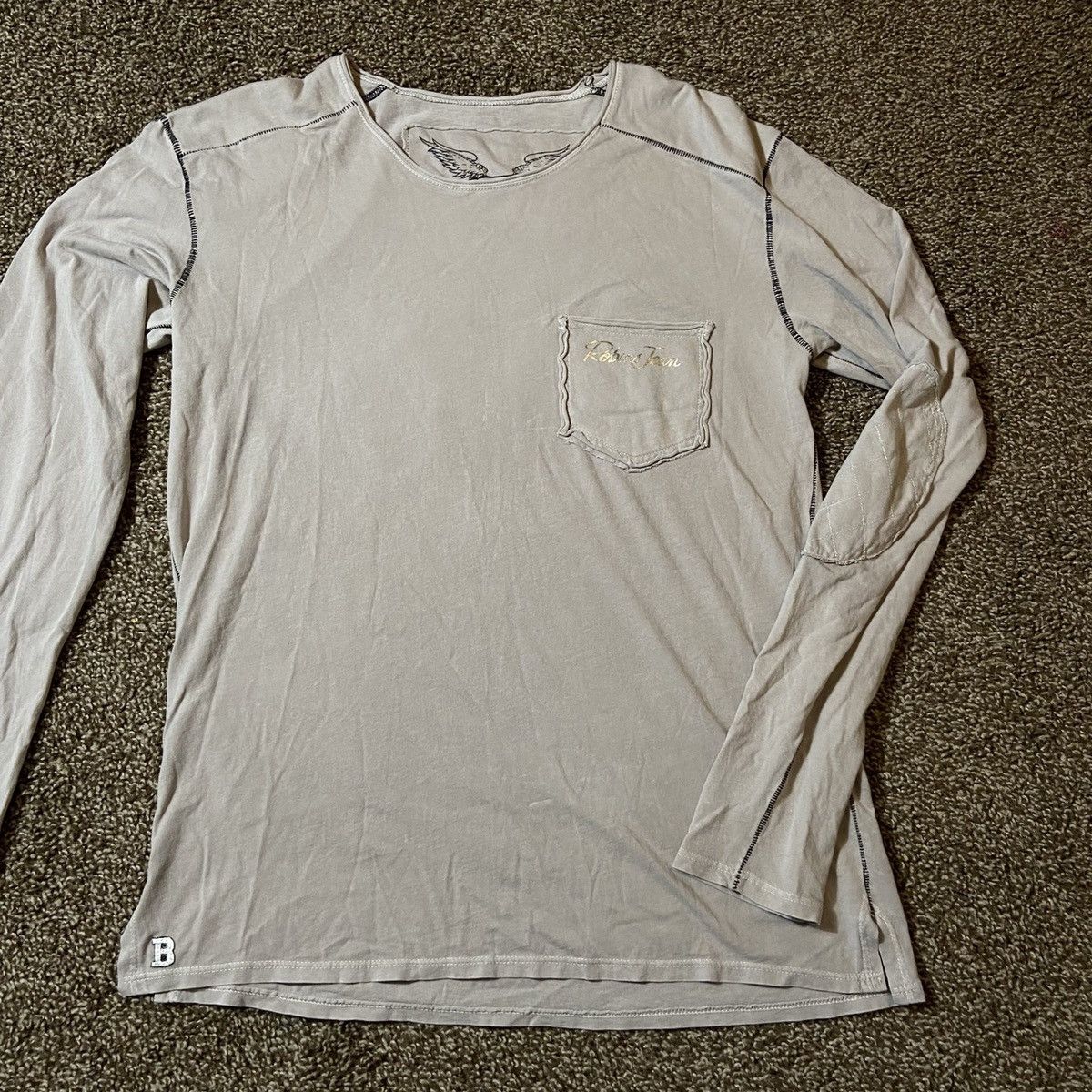 Robins Jeans Robin’s Jean Motorcycle Speed Racer Long Sleeve Silver ...