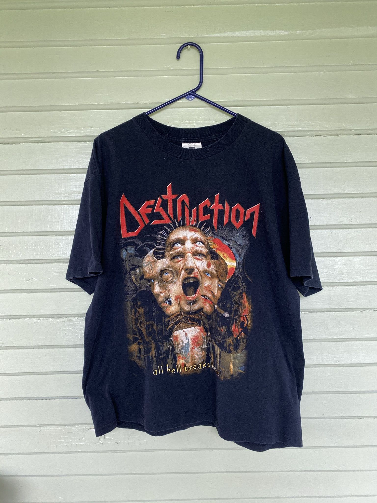 Band Tees × Vintage Vintage Destruction Band Tee Shirt | Grailed