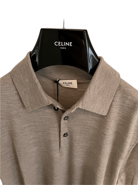 Celine Short Sleeve Polo in Merino Wool | Grailed
