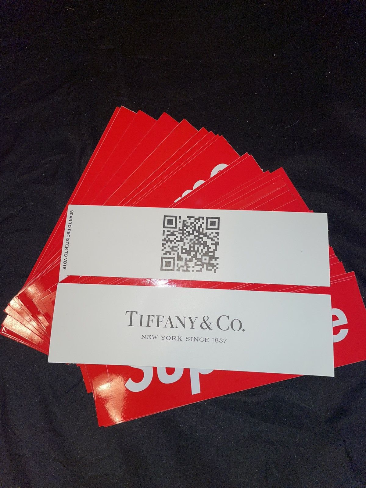 Supreme Supreme Tiffany box logo sticker + 15 box logos | Grailed