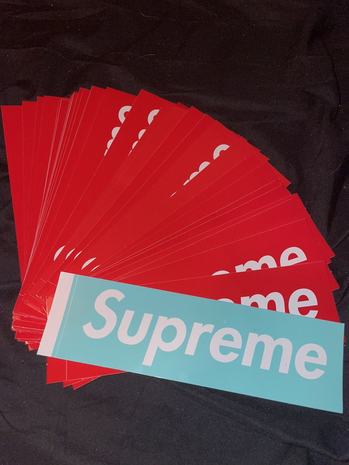 Supreme Supreme Tiffany box logo sticker + 15 box logos | Grailed