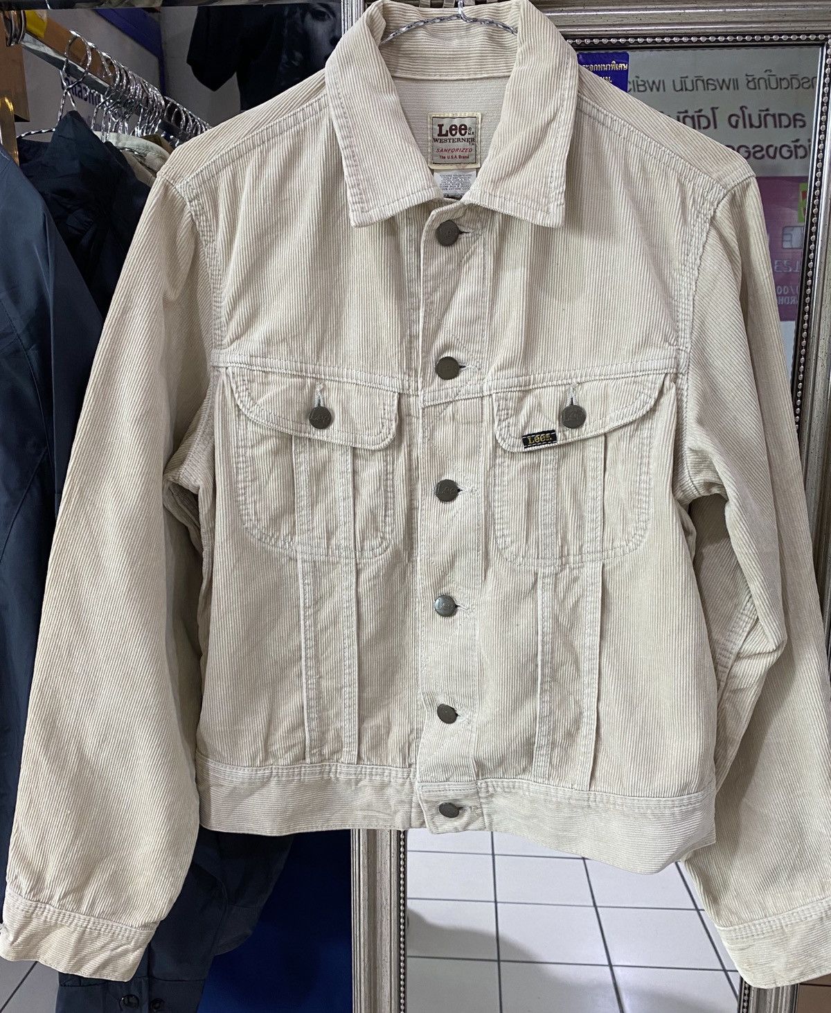 Denim Jacket × Lee × Vintage Vintage Lee Western Sanforized Corduroy ...