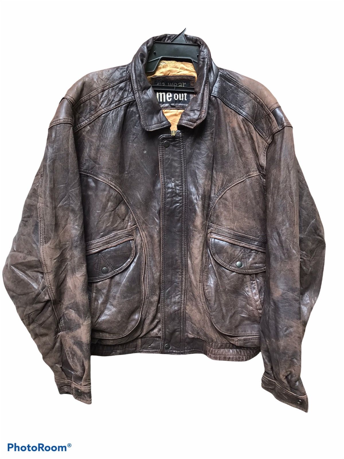 Leather × Leather Jacket U2 wear me out Leather Jacket | Grailed