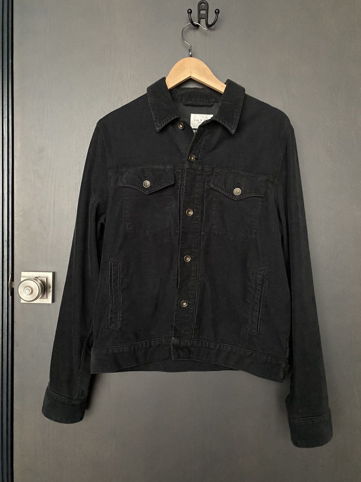 Rag & Bone Rag & Bone Definitive Corduroy Jacket In Worn Black | Grailed