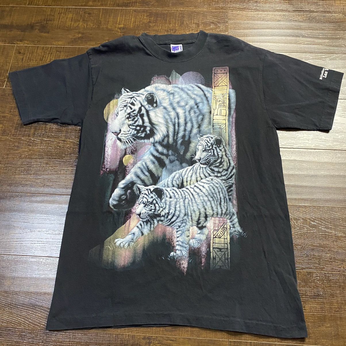 Vintage 1990s Las Vegas White Tiger Extinction Is Forever Tee | Grailed