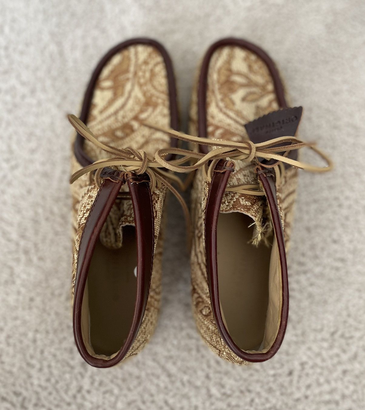 Todd Snyder Brown Paisley Wallabee Boots | Grailed