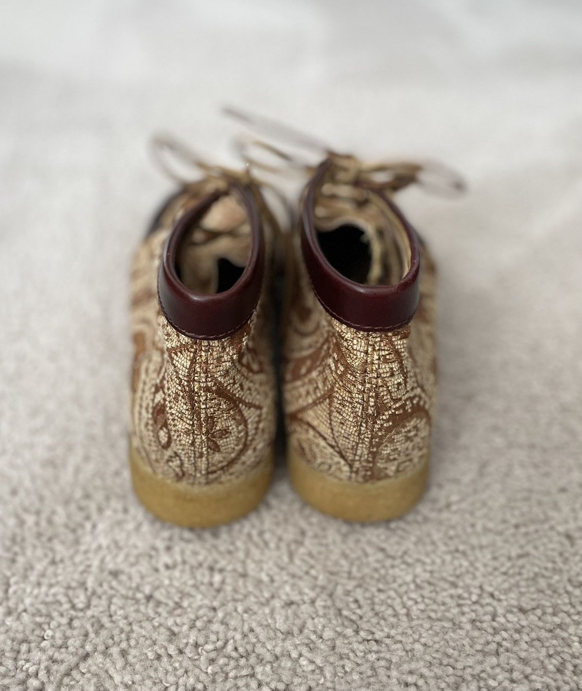 Todd Snyder Brown Paisley Wallabee Boots | Grailed