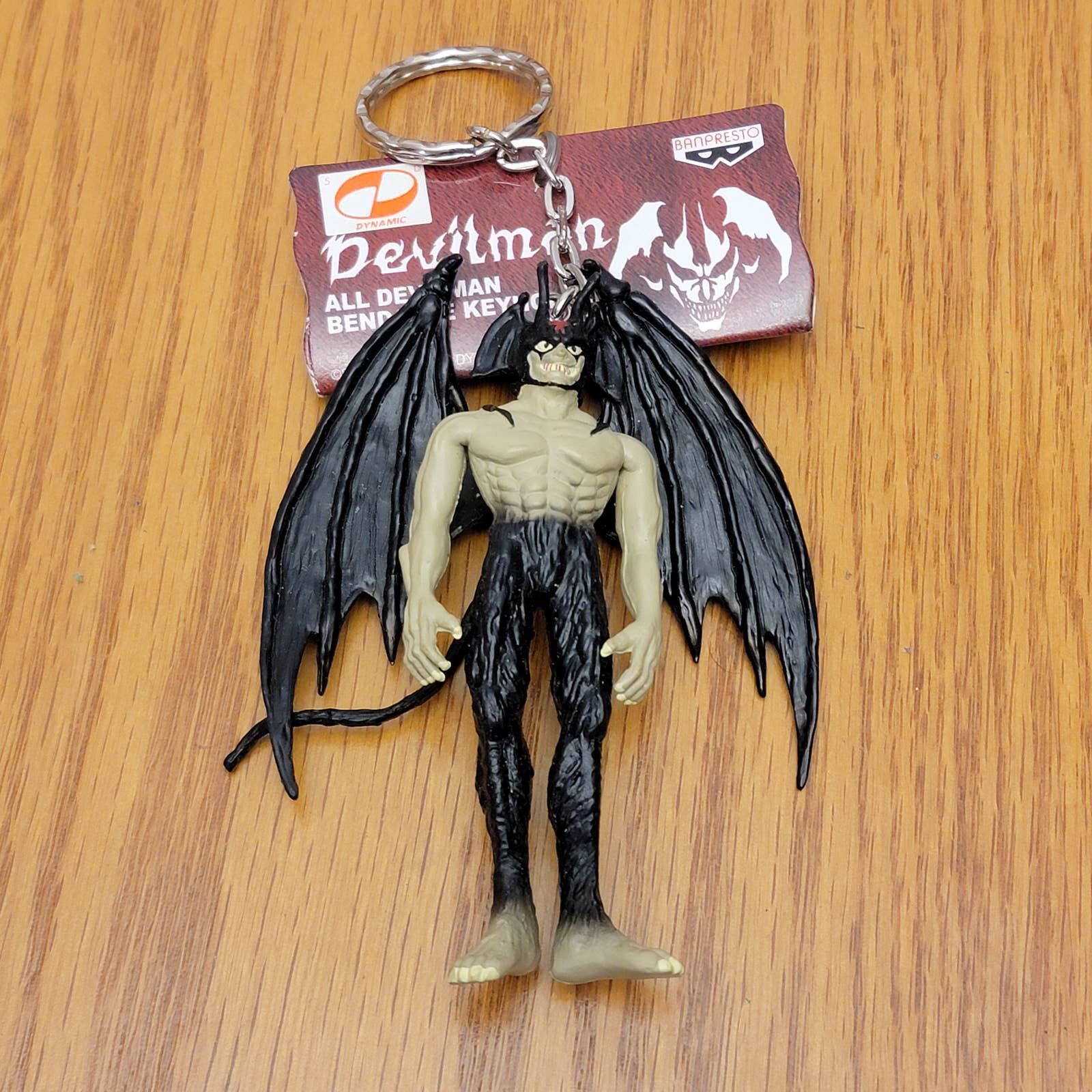 Rubber Keychain × Very Rare vintage devilman anime figure keychain ...