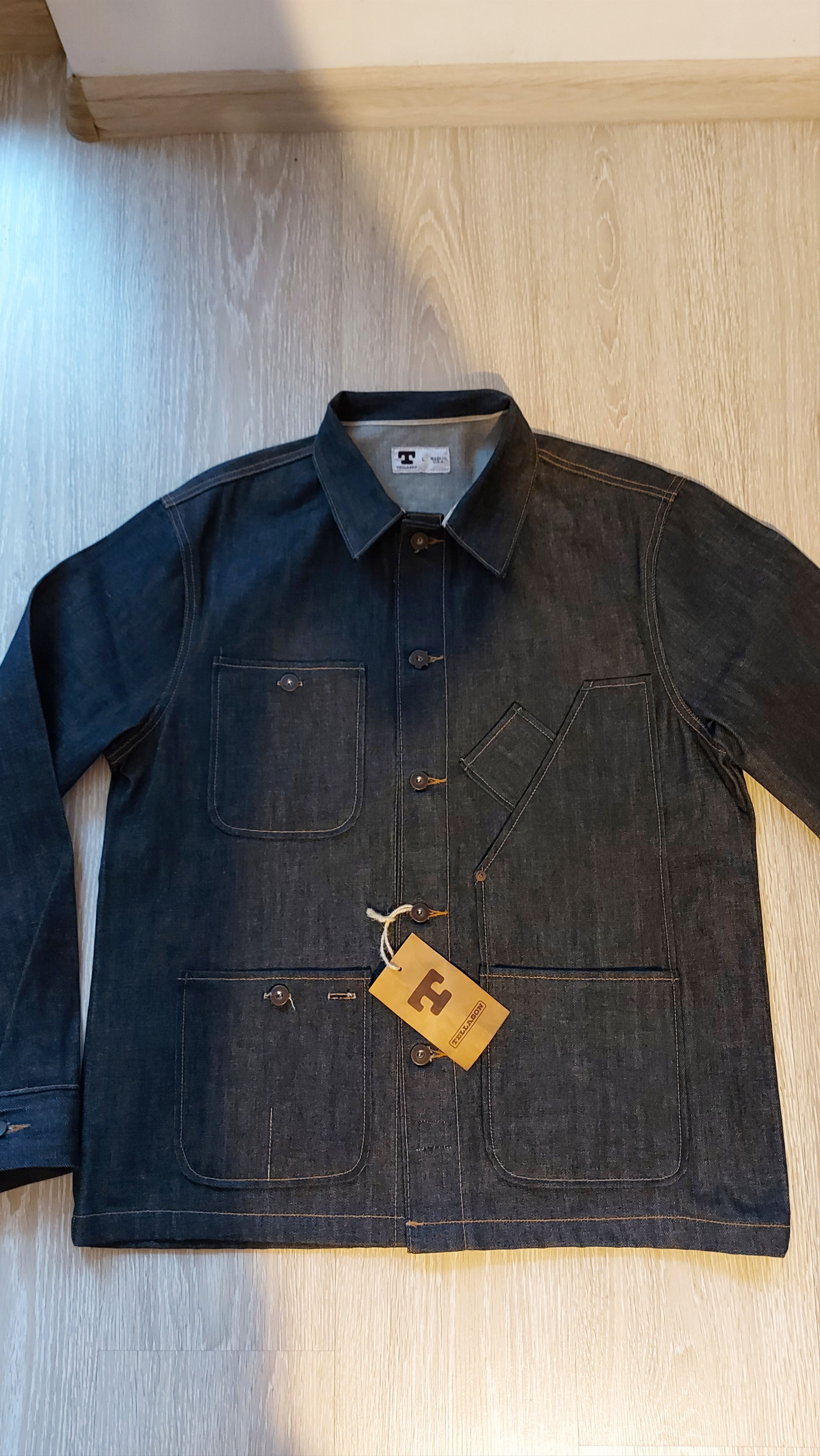 Tellason Selvedge Denim Coverall Jacket 12.5oz (White Oak) | Grailed