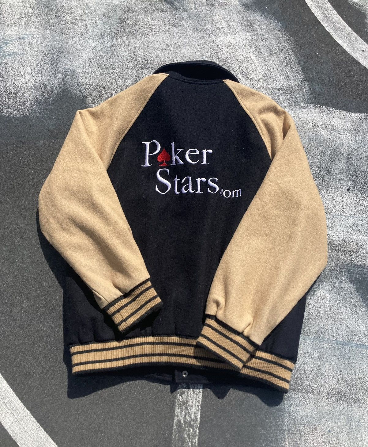 Vintage Poker Stars WSOP 2006 Team Color Block Bomber Varsity Jacket ...