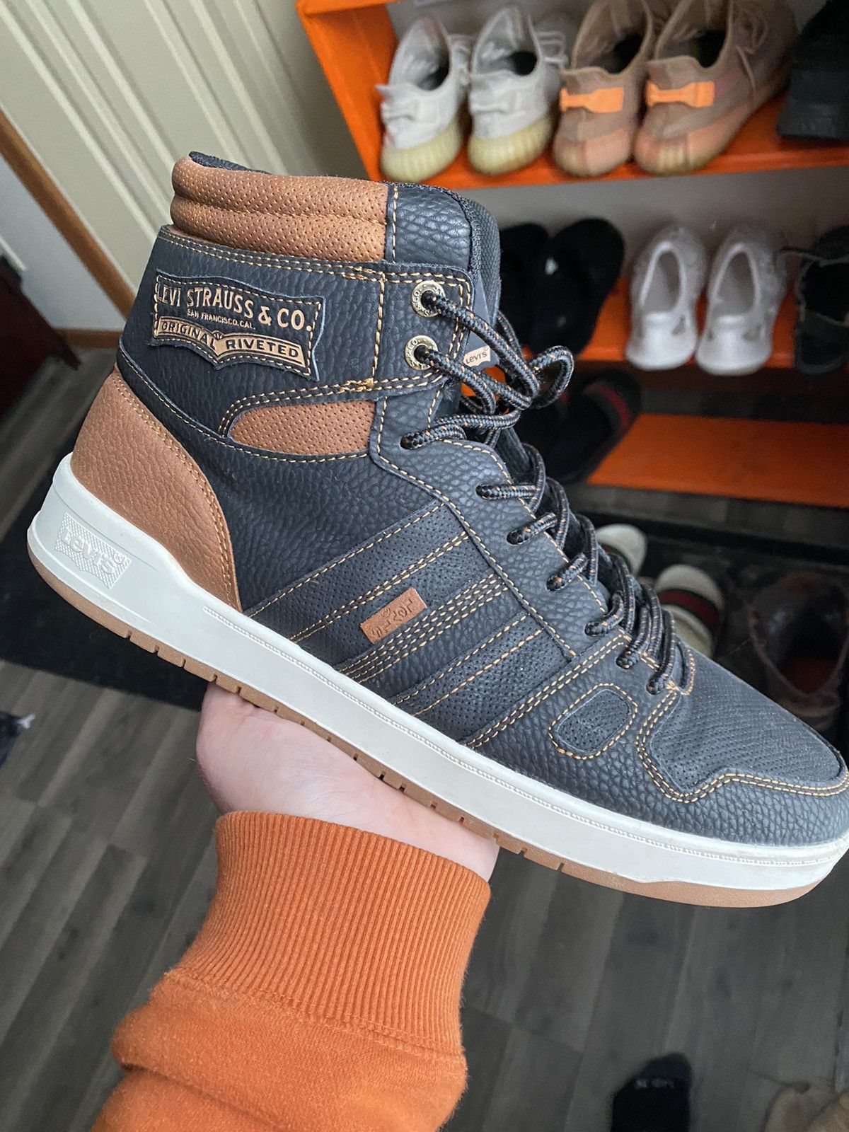 Levi's MEN'S LEVIS BB HI AMERICAN FOLK HIGH-TOP SNEAKERS | Grailed