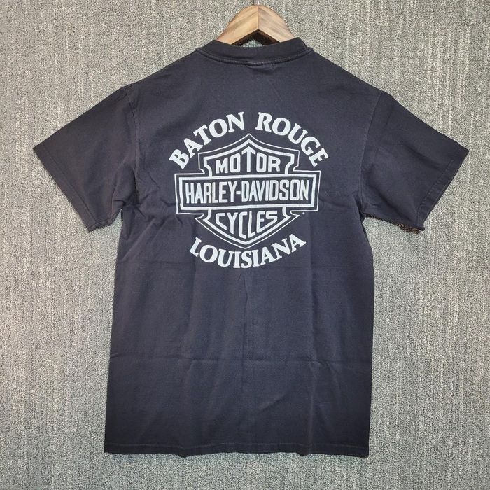 Vintage Vintage 90s Harley Davidson Baton Rouge Tshirt | Grailed