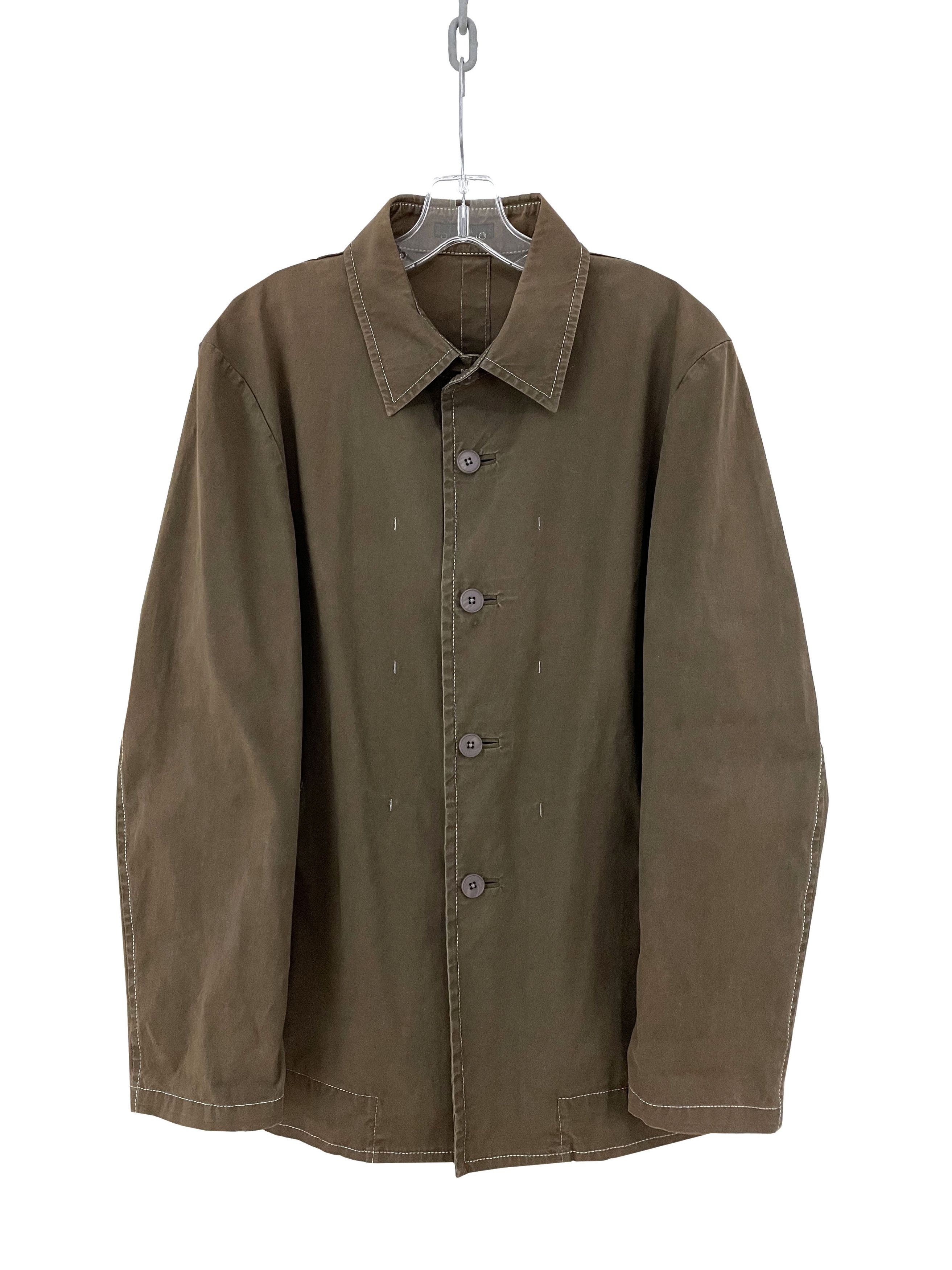 Yohji Yamamoto Against All Risks Contrast Stitch Jacket | Grailed