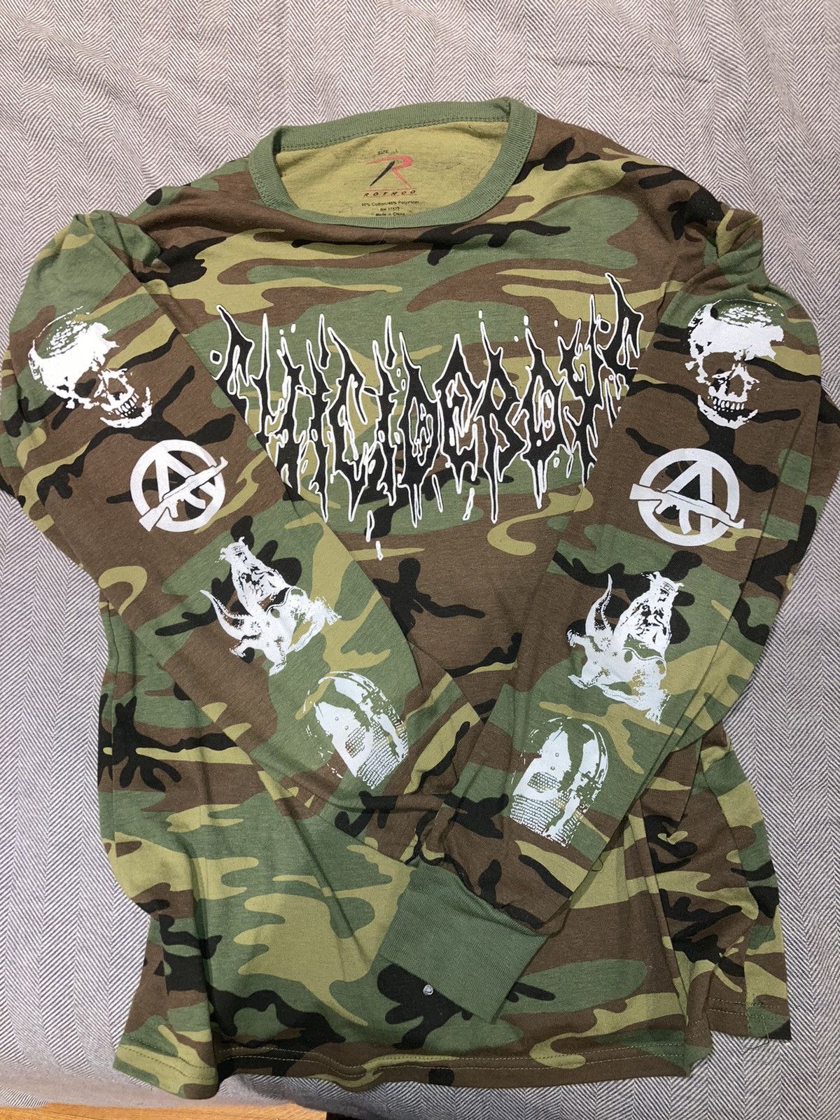 G59 Records Grey Day Tour 2021 $uicideBoy$ Camo Long Sleeve | Grailed
