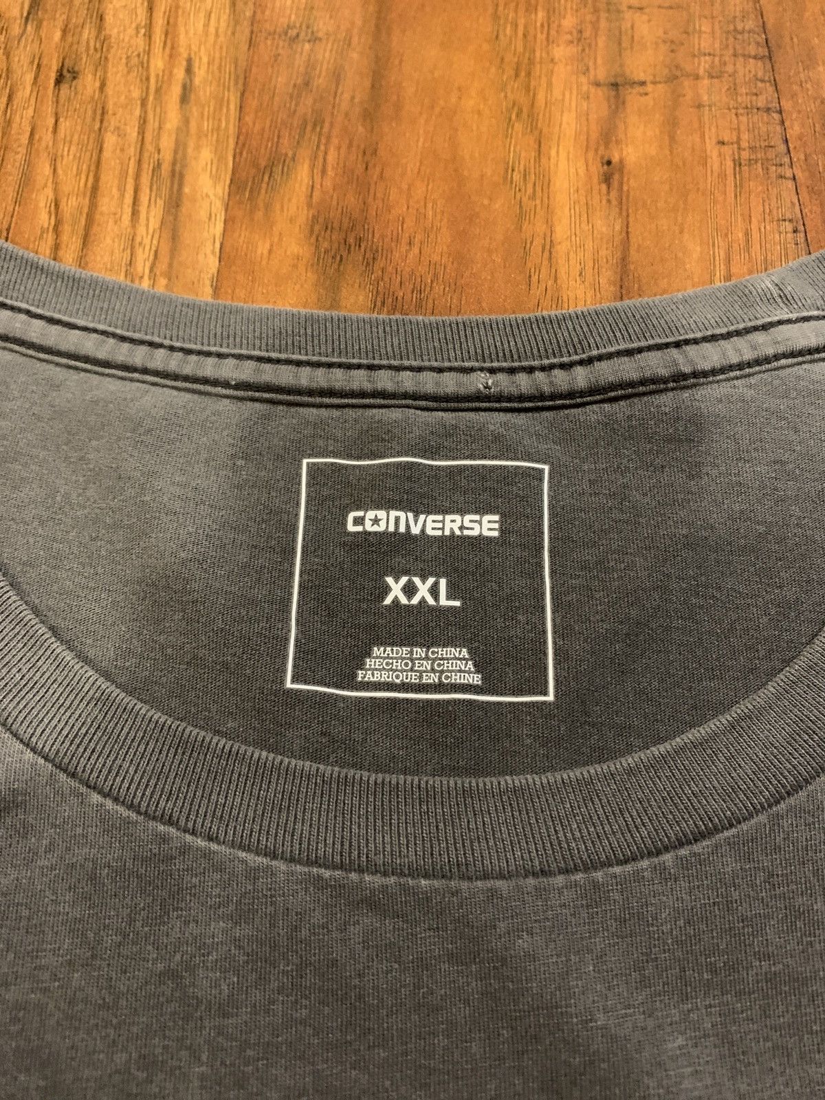 Converse × Fragment Design Converse Remastered Fragment Logo S/S Grey ...