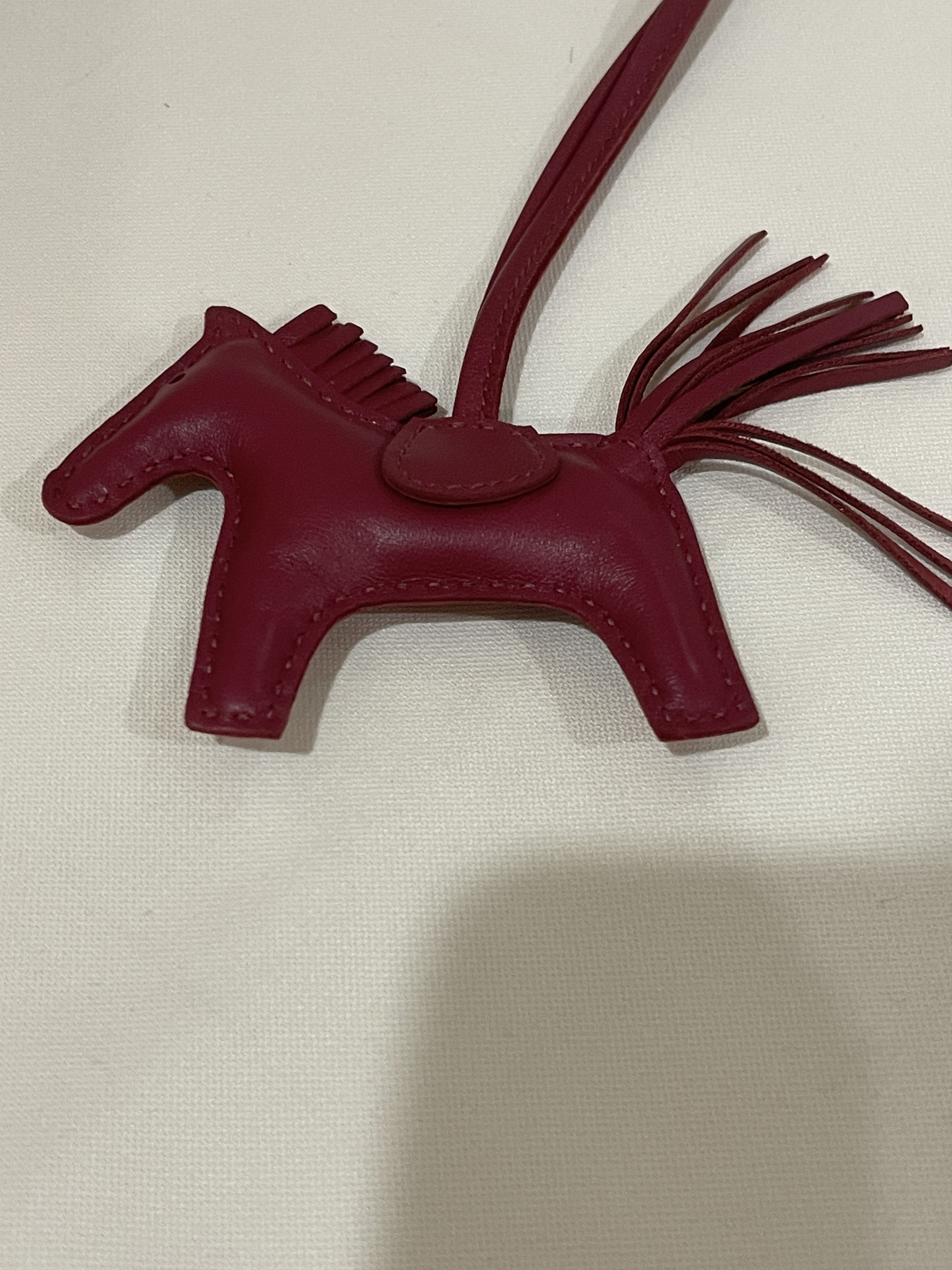 Hermes HERMES Milo Lambskin Grigri Rodeo Horse Bag Charm PM Rubis | Grailed