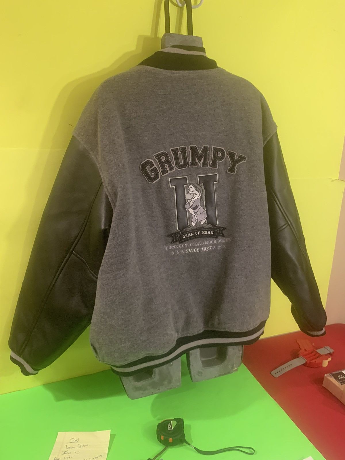 Vintage Vintage Disney Property of Grumpy U University Jacket Gray ...