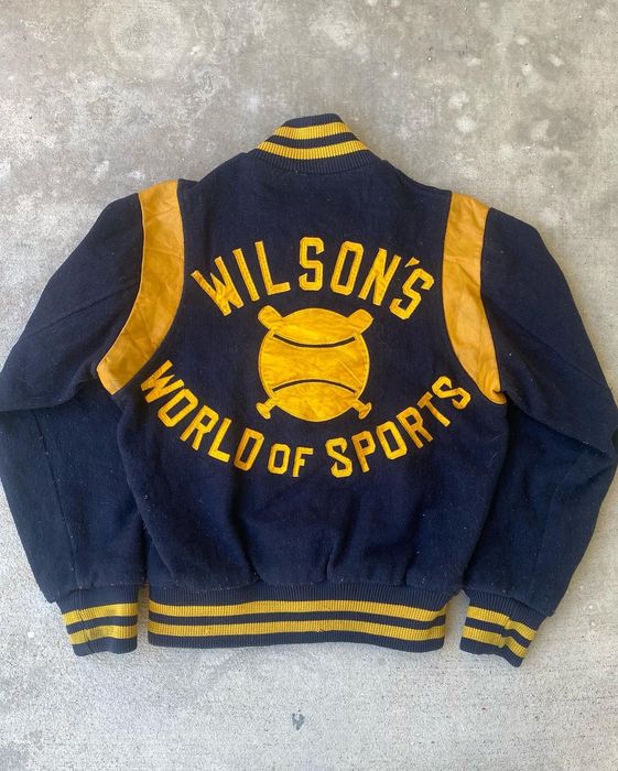 Vintage Vintage Blue/Yellow Varsity Jacket | Grailed