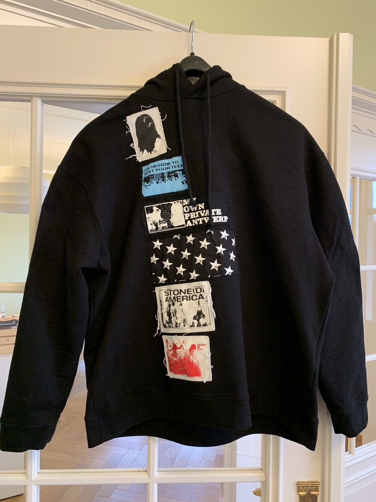 Raf Simons Raf Simons SS2020 Patchwork Hoodie | Grailed