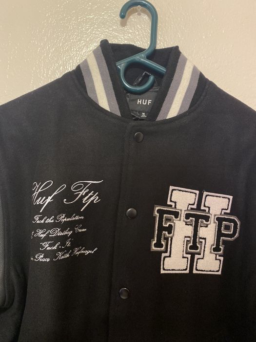 Huf FTP x Huf varsity jacket Medium | Grailed