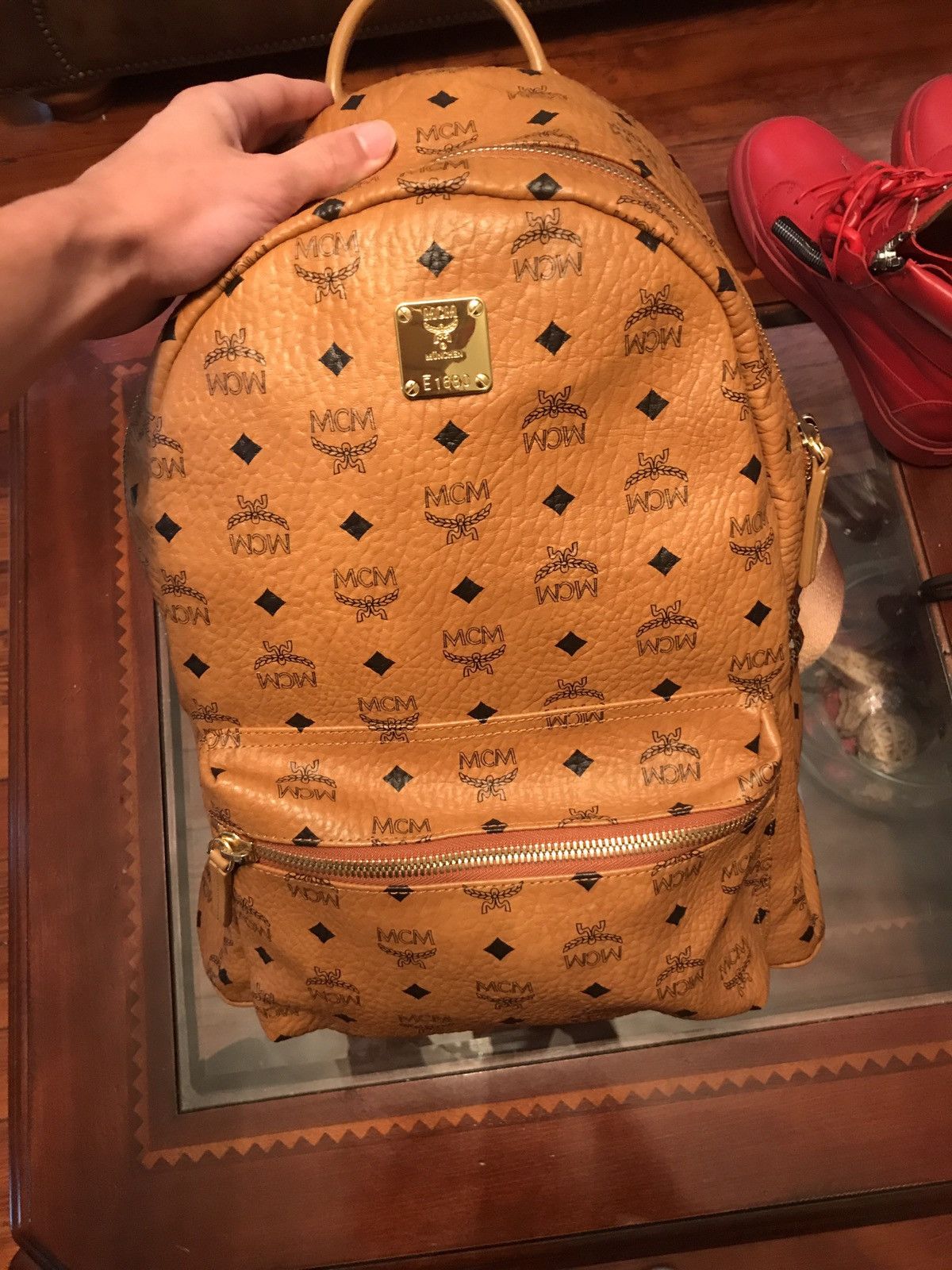 MCM Mcm Backpack Medium Cognac | Grailed