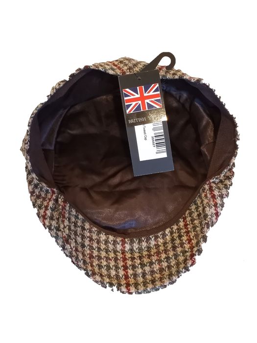 Tweed LARGE Men's British Wool Tweed Cap ZH043 RED / GREEN / BLUE | Grailed