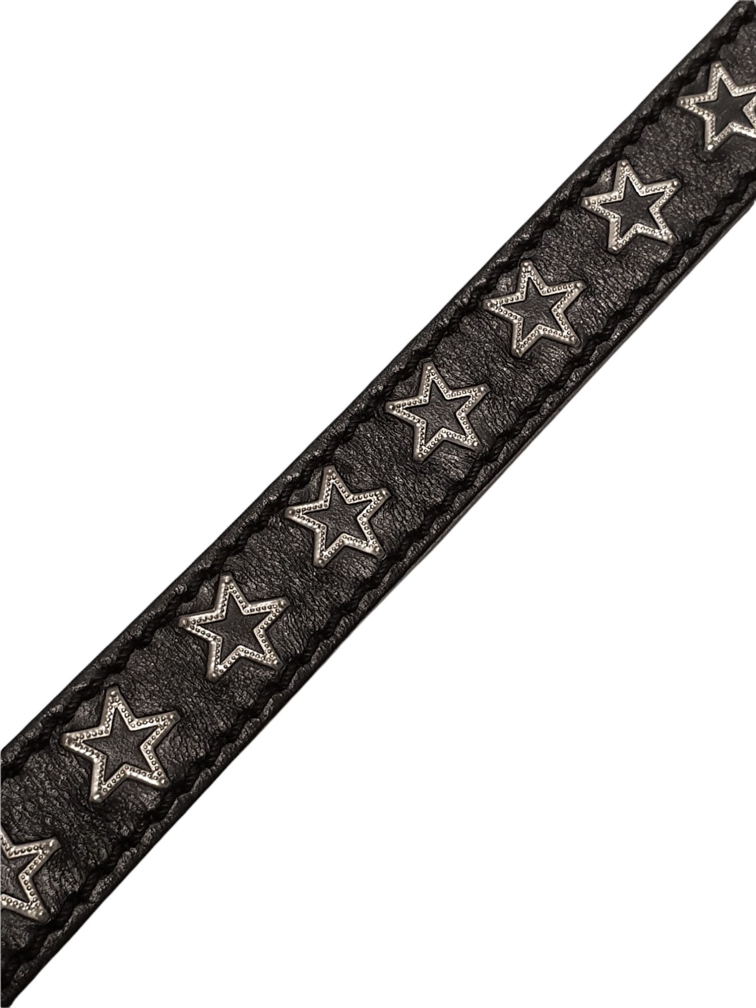 Dior SS06 Star Studded Punk Thin Leather Belt | Grailed