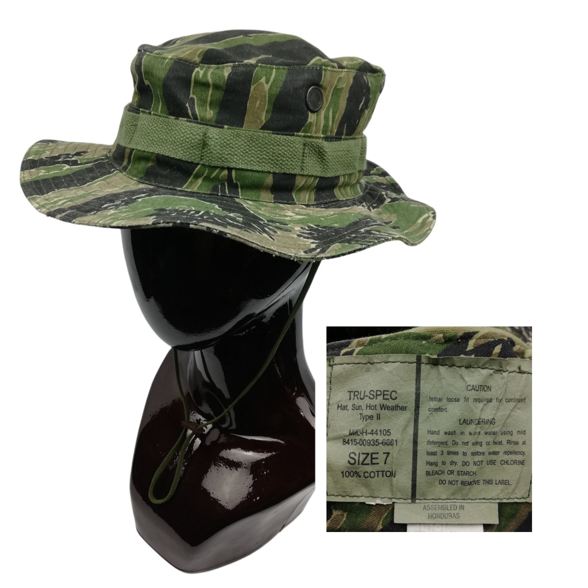 Camo × Military × Us Issue 🔥Tiger Stripe Camouflage Military Wide Brim ...