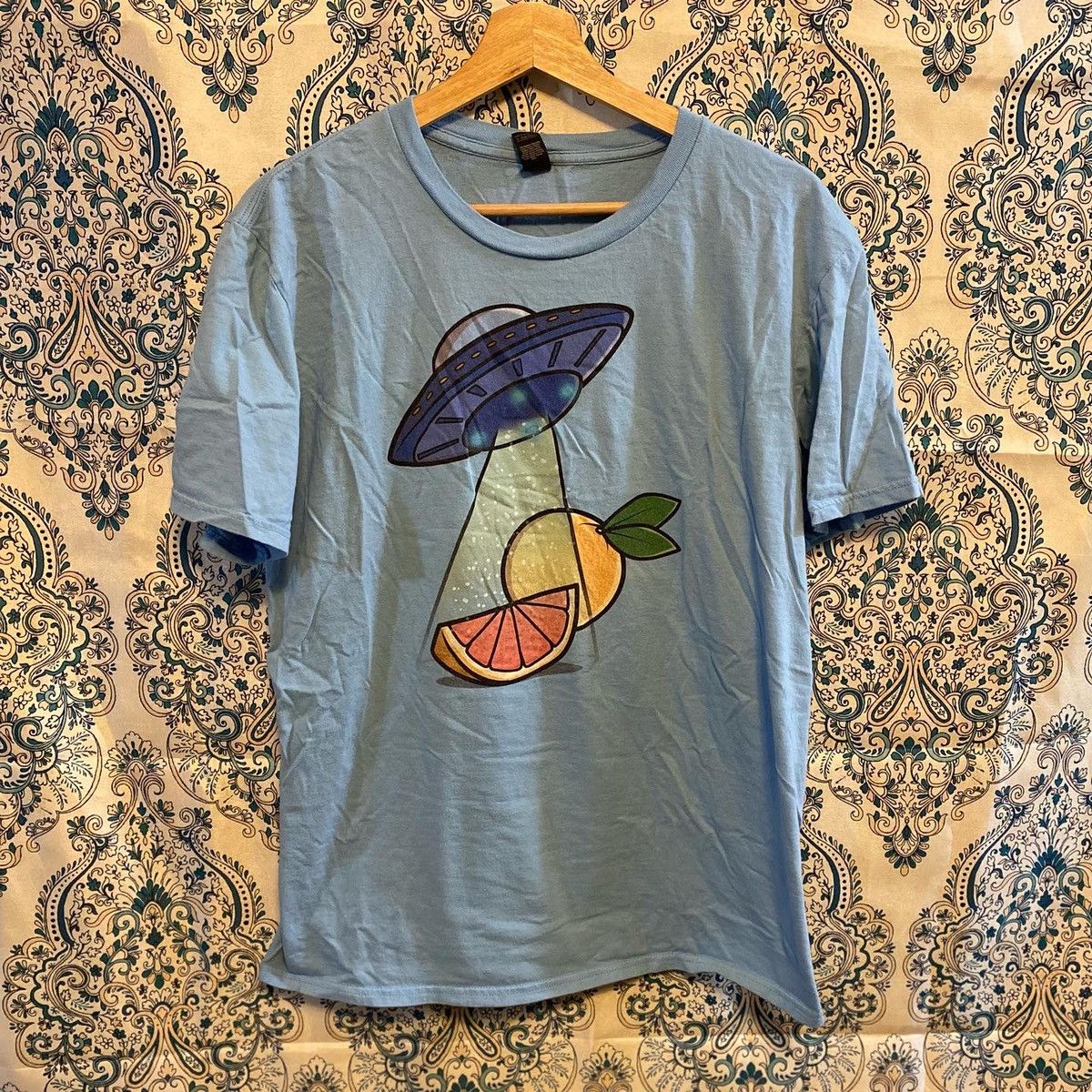 Anvil UFO Fruit Alien Citrus Abduction Tee | Grailed