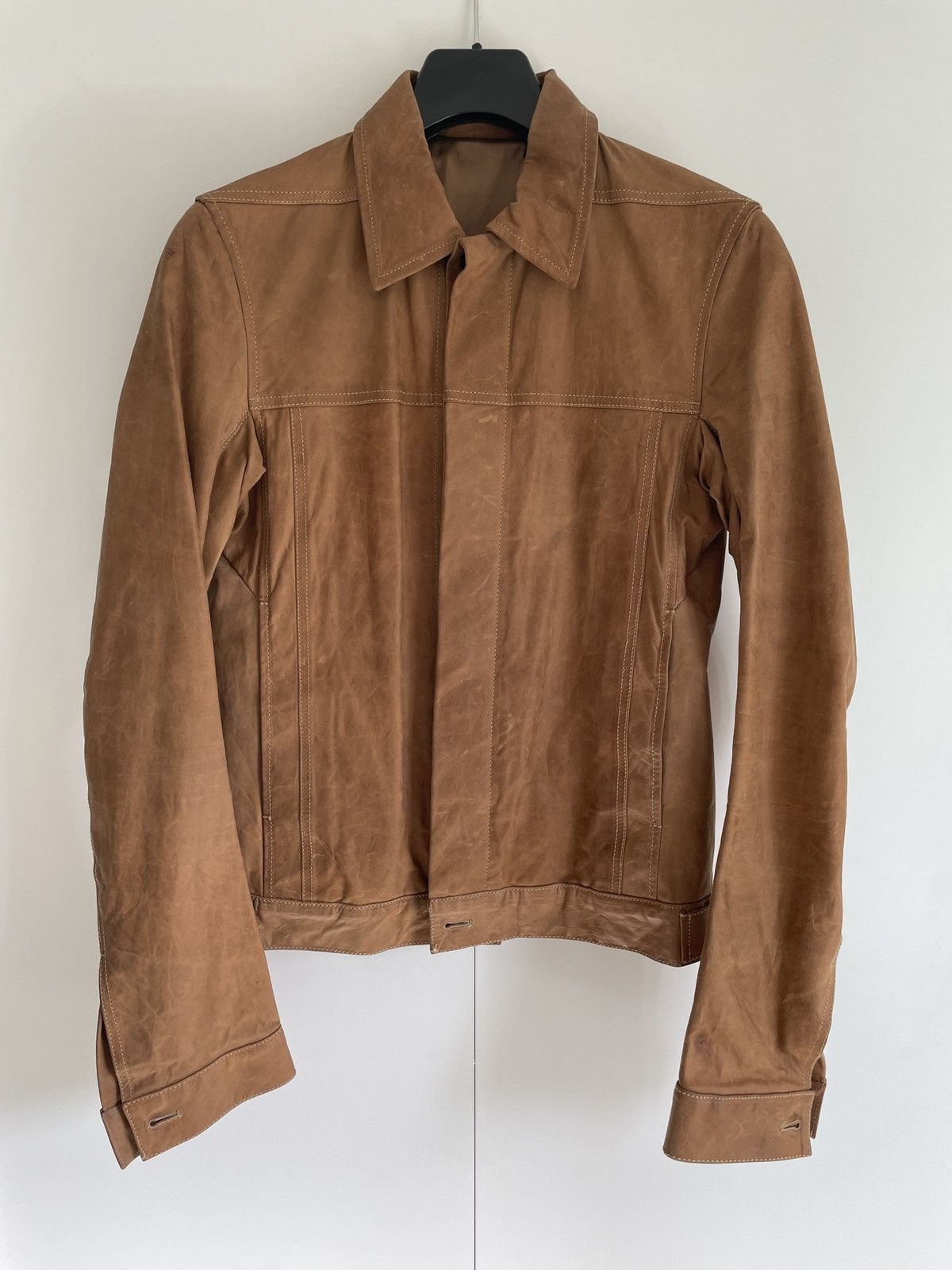 Rick Owens Rick Owens Honey Leather jacket | Grailed