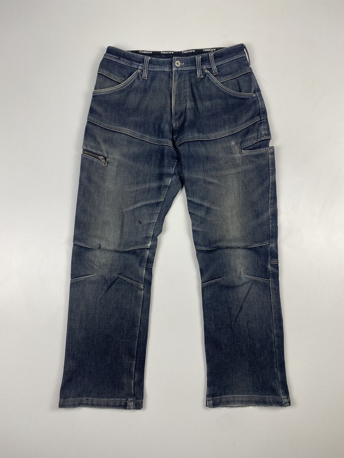 Japanese Brand × Streetwear Fieldcore Cargo Jeans MultiPocket Japanese ...