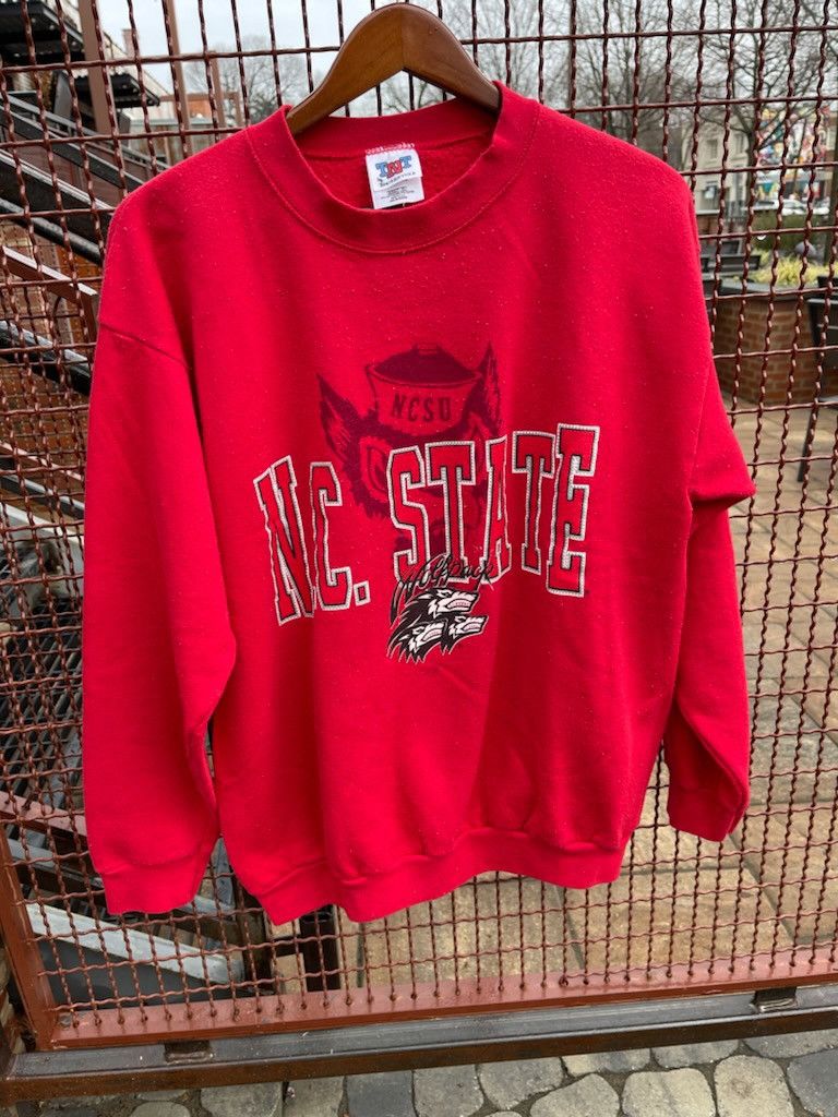 Vintage 90’s Vintage NC STATE Big Graphic Crewneck | Grailed
